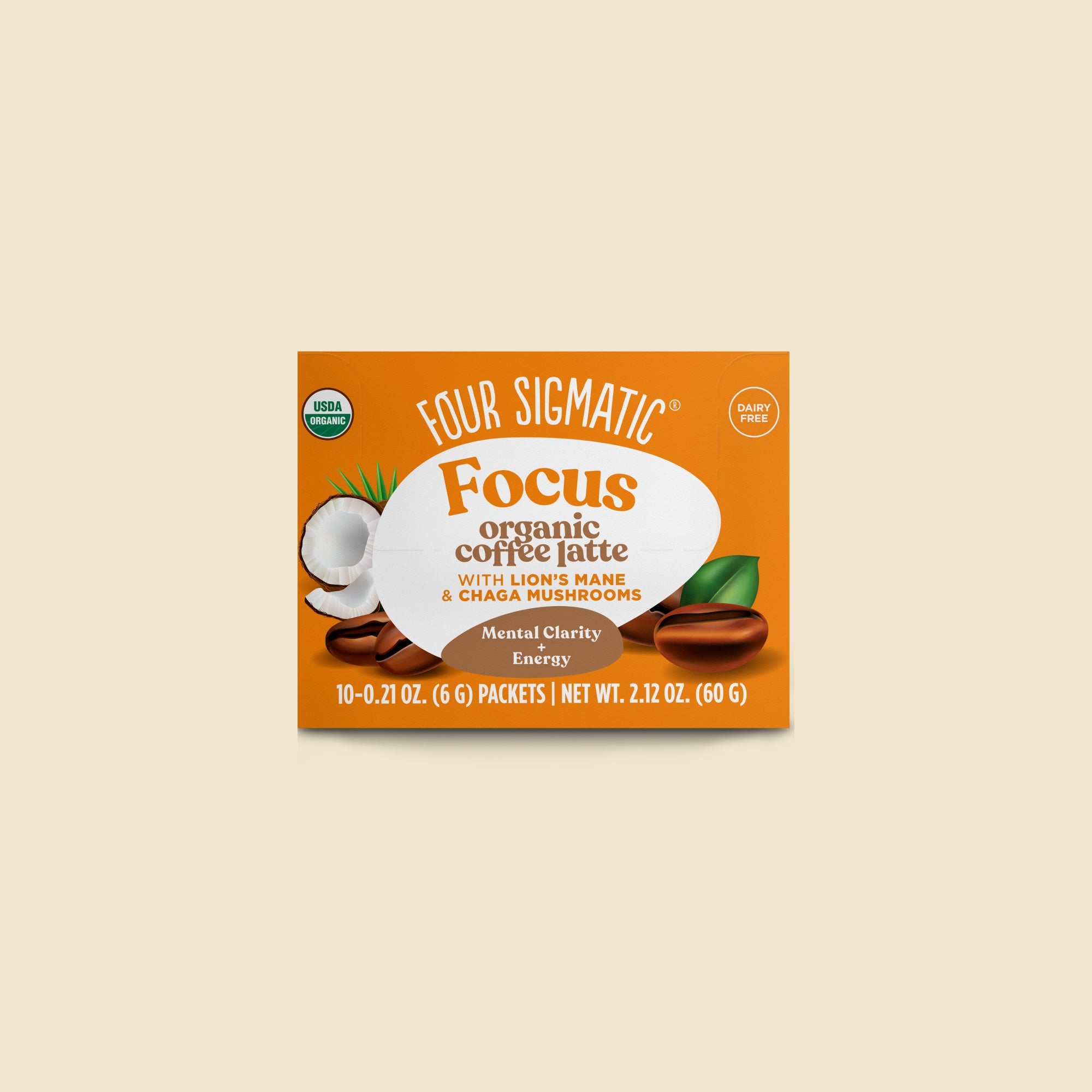 Focus Coffee Latte: Energizing Mushroom & Lion's Mane Mix – US ...