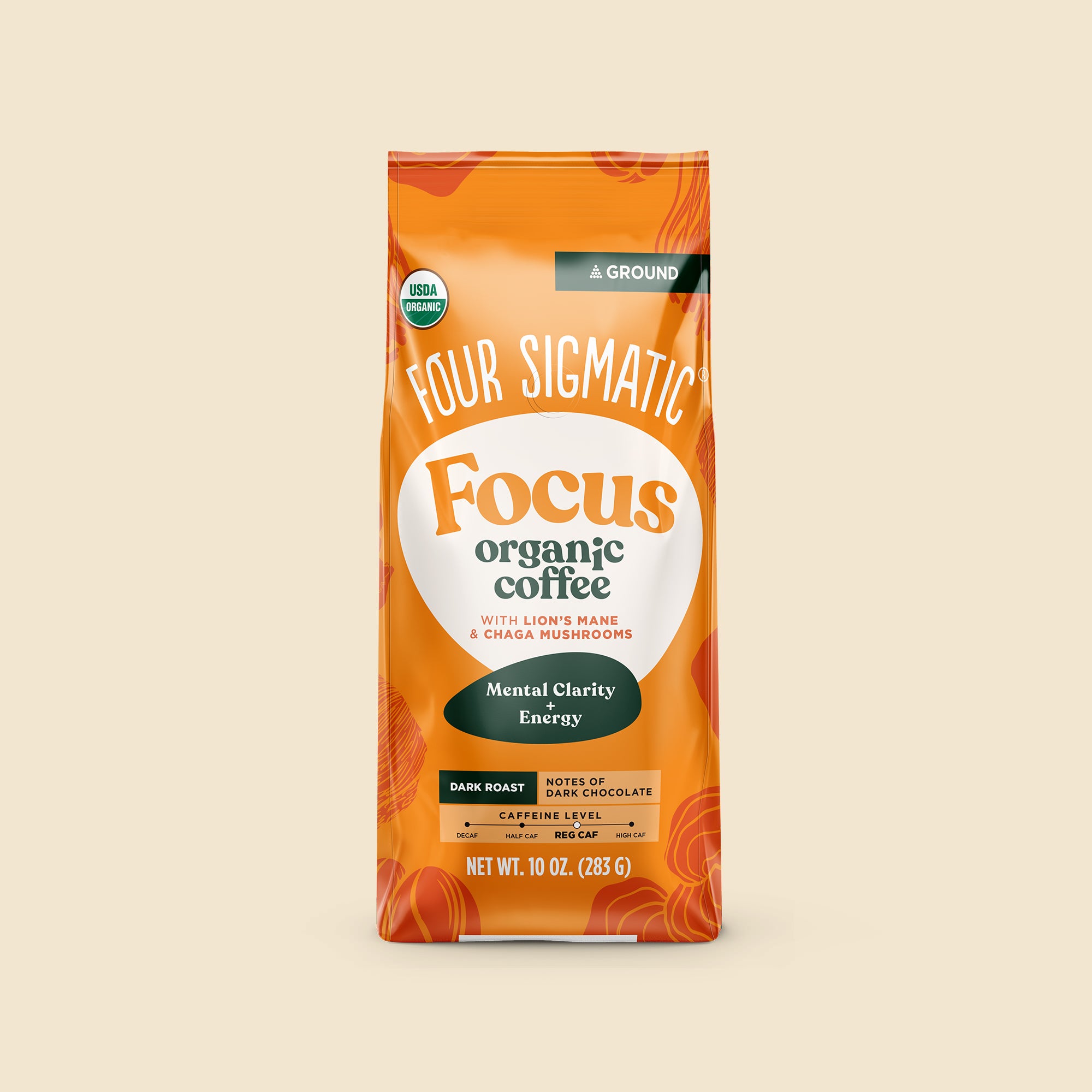 Focus Ground Coffee: Lion's Mane Mushroom Blend – US Wholesale Four ...